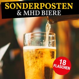 Biershop Bayern Bier-Sonderposten MHD - 18 Flaschen aus Bayern